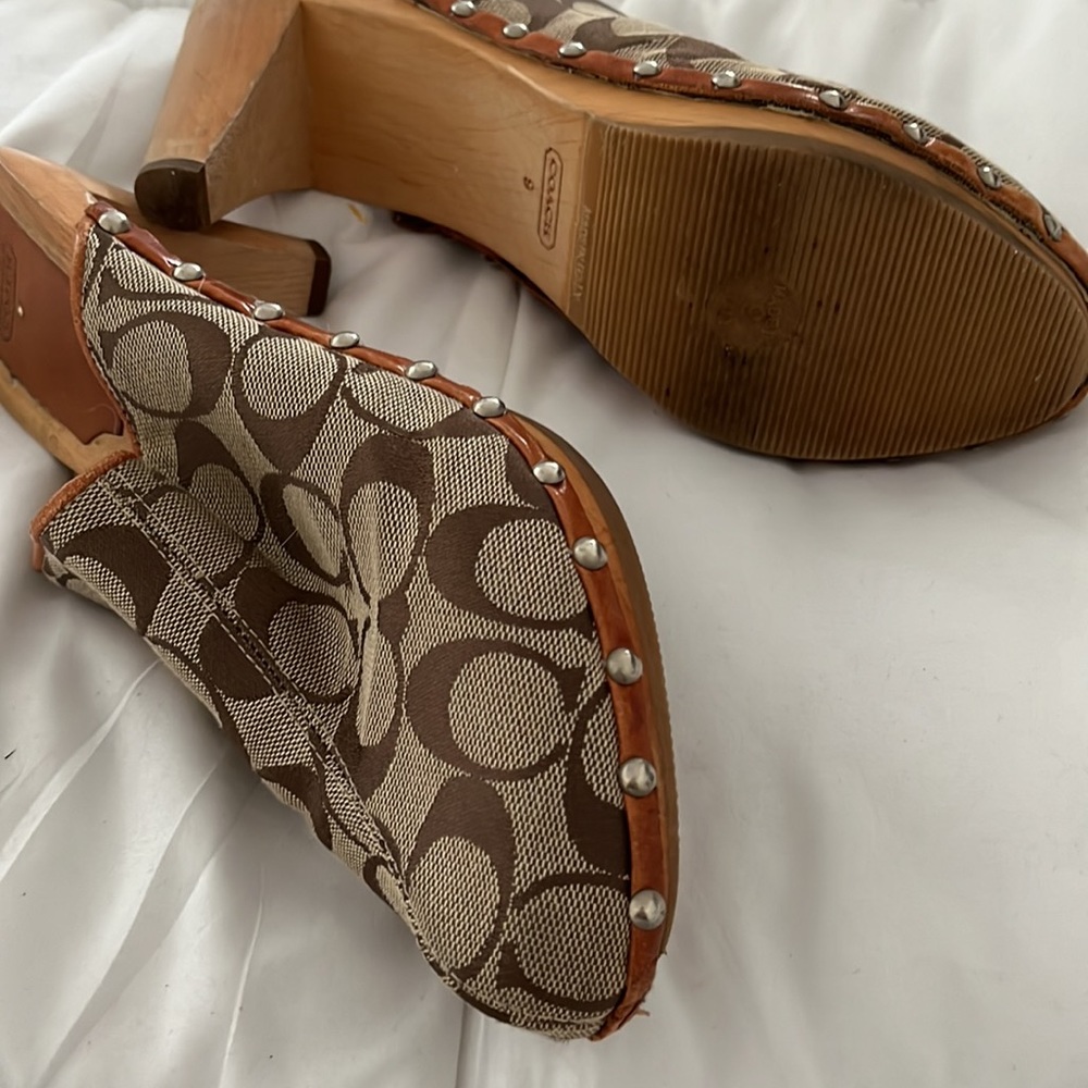 Coach Clog Genuine Leather Made In Italy - Gem